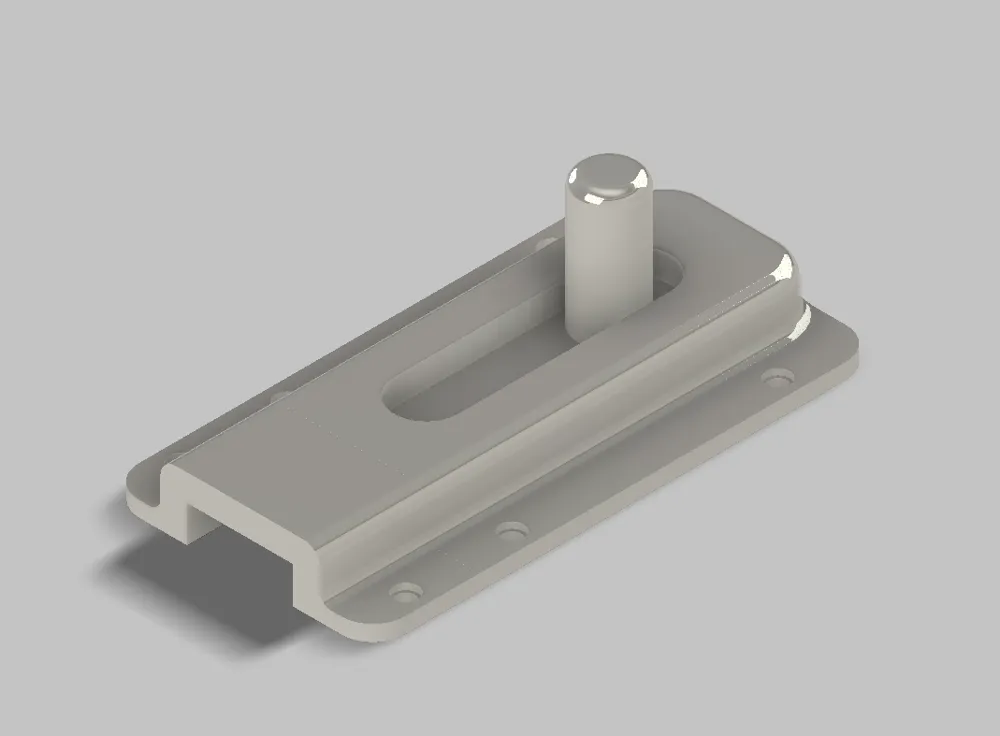 Sliding Bolt Lock - Free 3D Print Model - MakerWorld