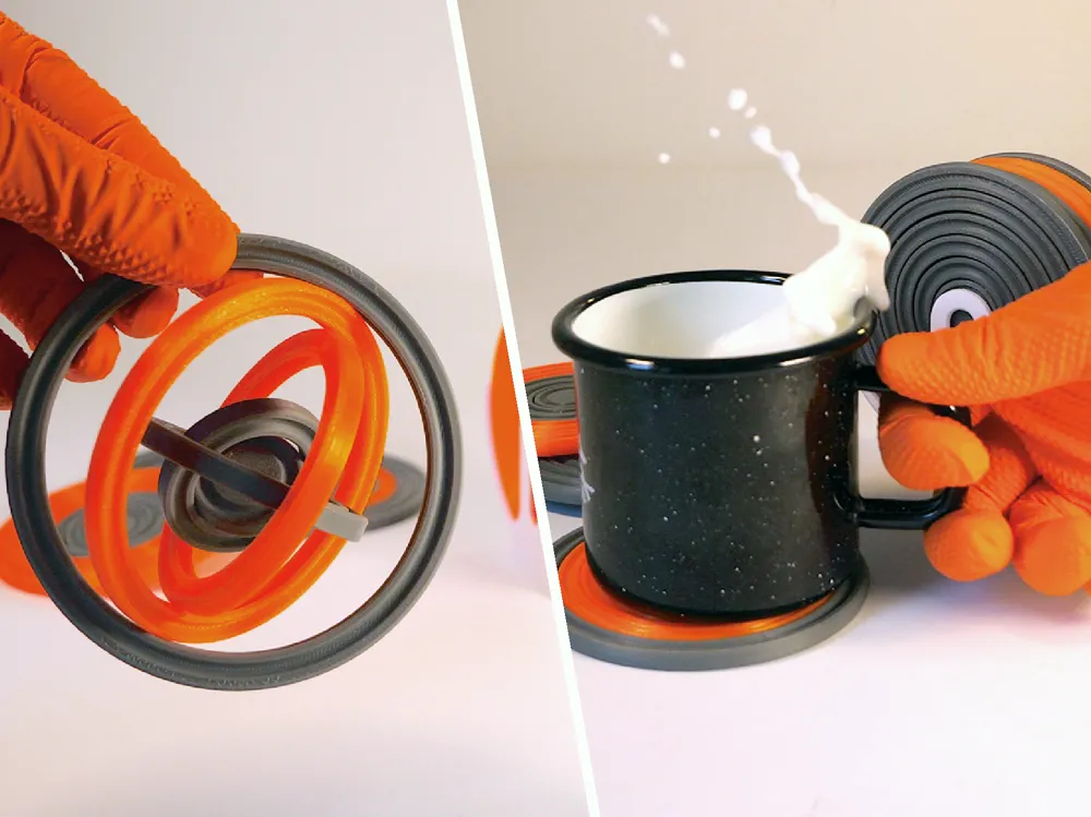 ROTATING 3D COASTER - Free 3D Print Model - MakerWorld