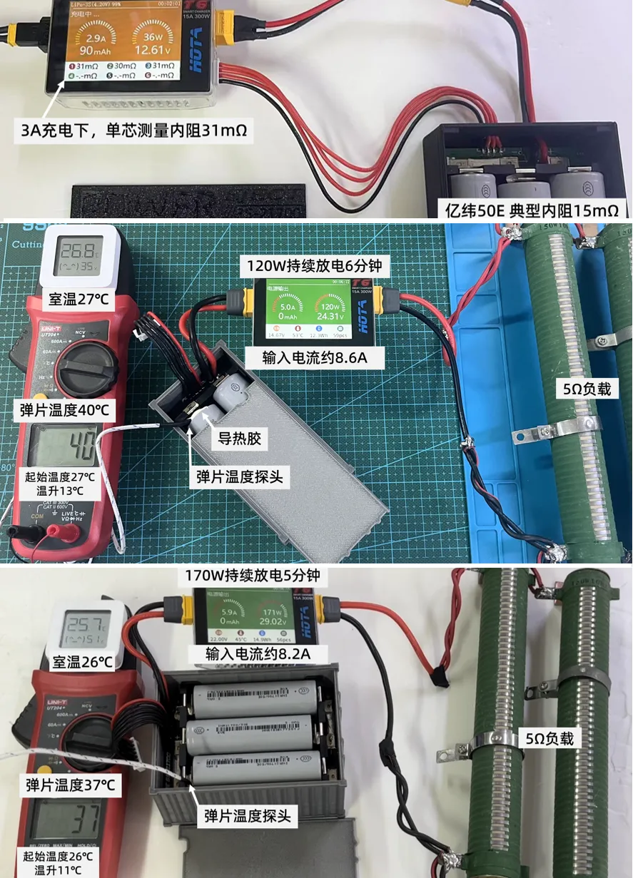 Contenitore per batterie rimovibile 4S 6S-21700 Pacco batteria senza ...