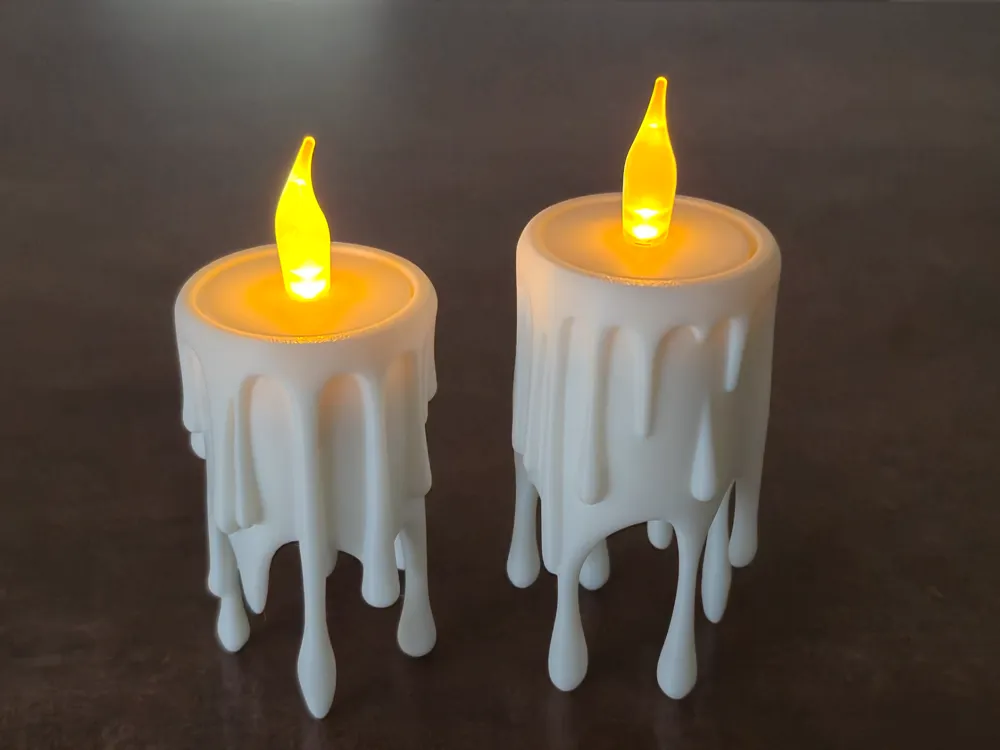 Optical Illusion Candle on Wax Drips - Free 3D Print Model - MakerWorld