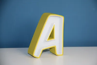 Led Light Sign Letters - Alphabet Komi - Free 3D Print Model - MakerWorld
