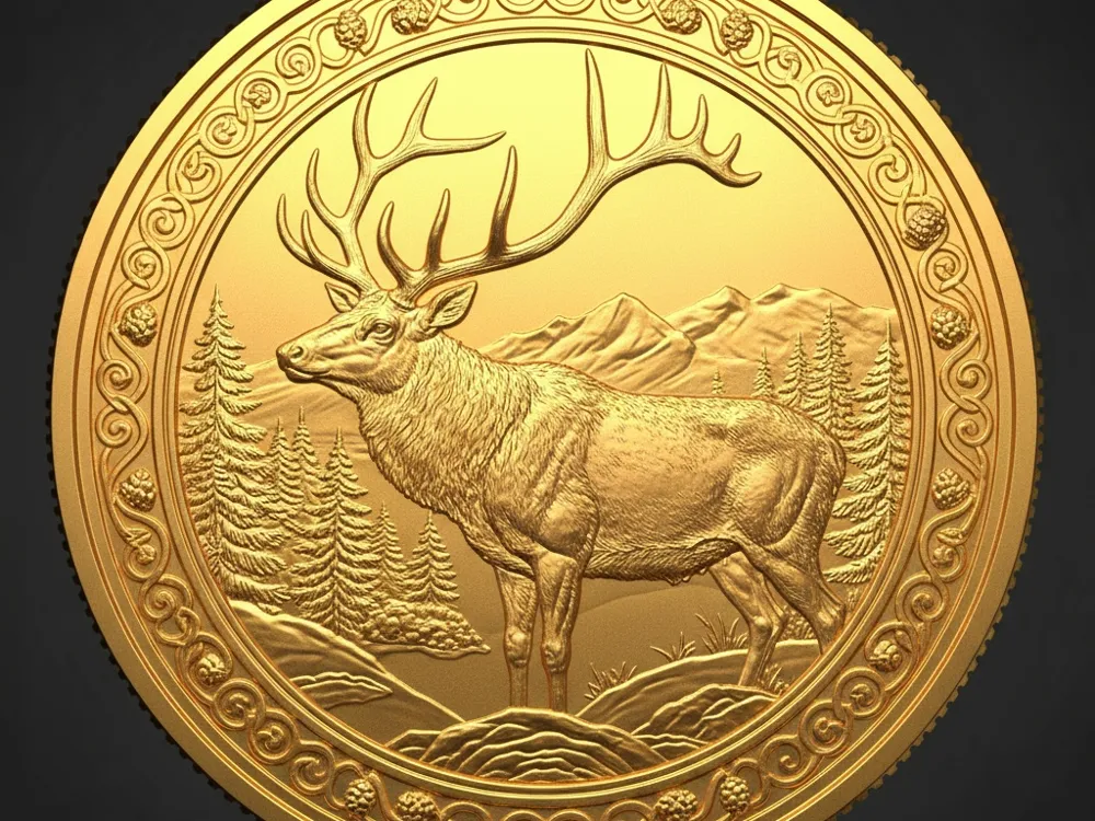 Elk Token - Free 3D Print Model - MakerWorld