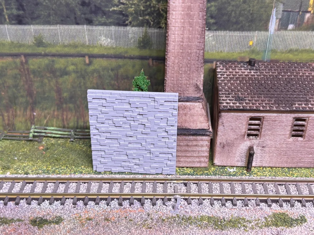 N Scale Stone wall Template (1:148) - Free 3D Print Model - MakerWorld