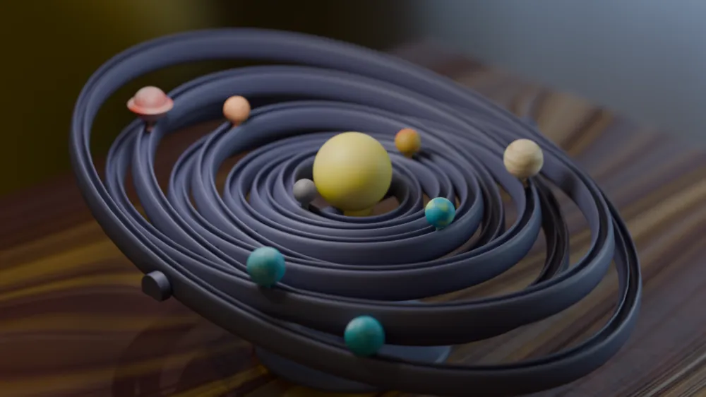 Solar System 3D model - Free 3D Print Model - MakerWorld