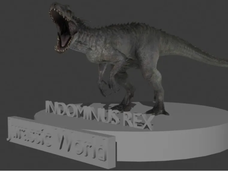 Indominus Rex (Jurassic World) Statue - Free 3D Print Model - MakerWorld