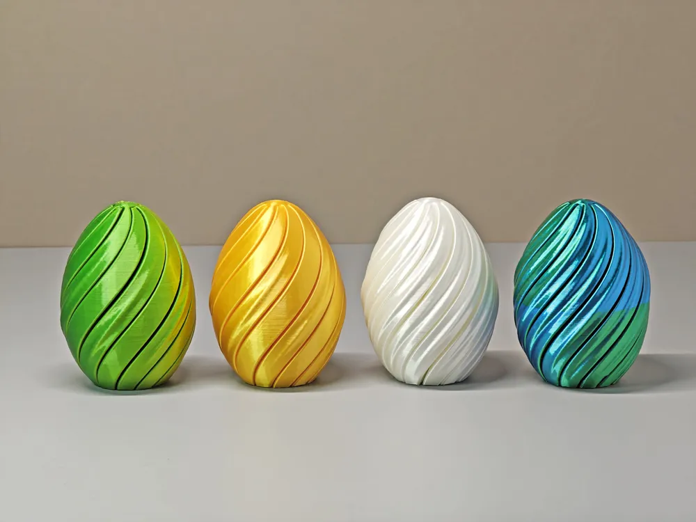 Spiral Easter Egg with Limit, Print in Place, Spiral Crossing Toy TD6 ...