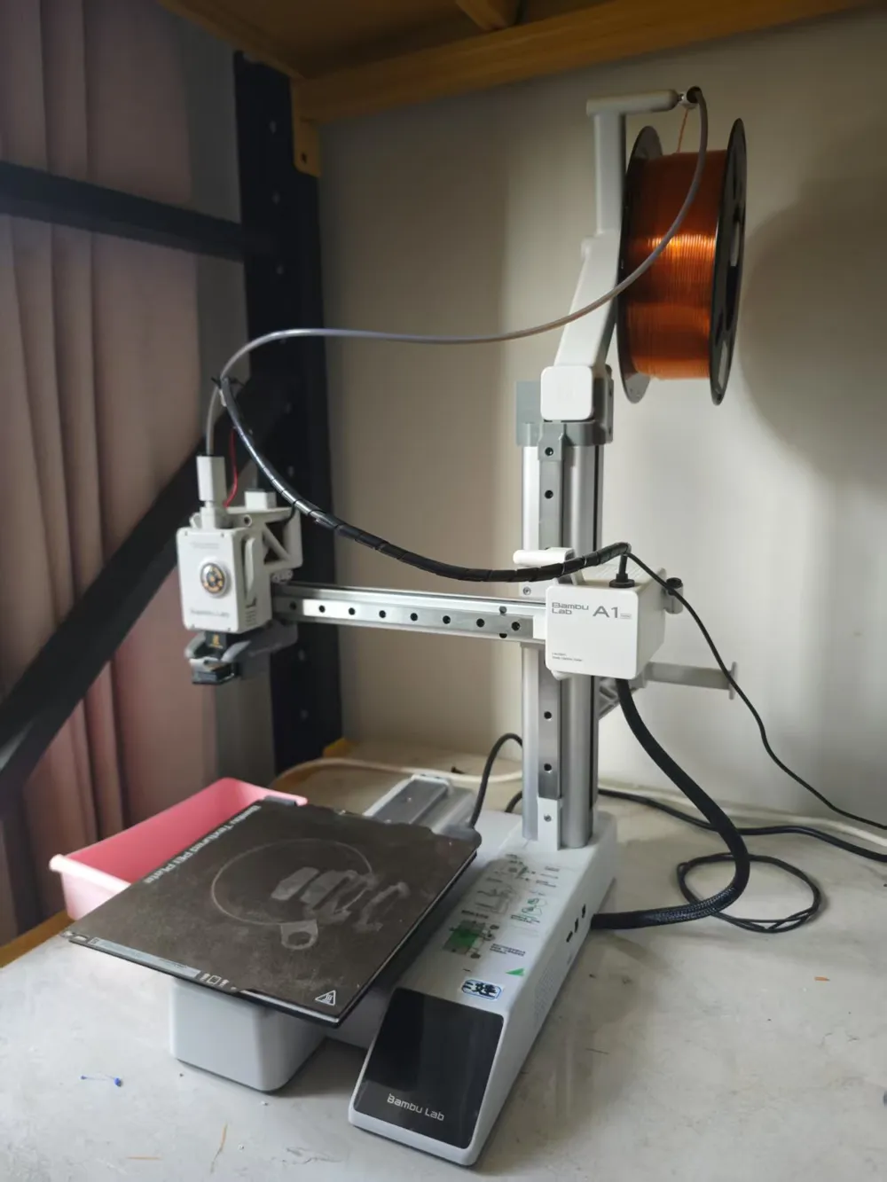 A1 Spool Holder on A1 mini Top Mount - Free 3D Print Model - MakerWorld