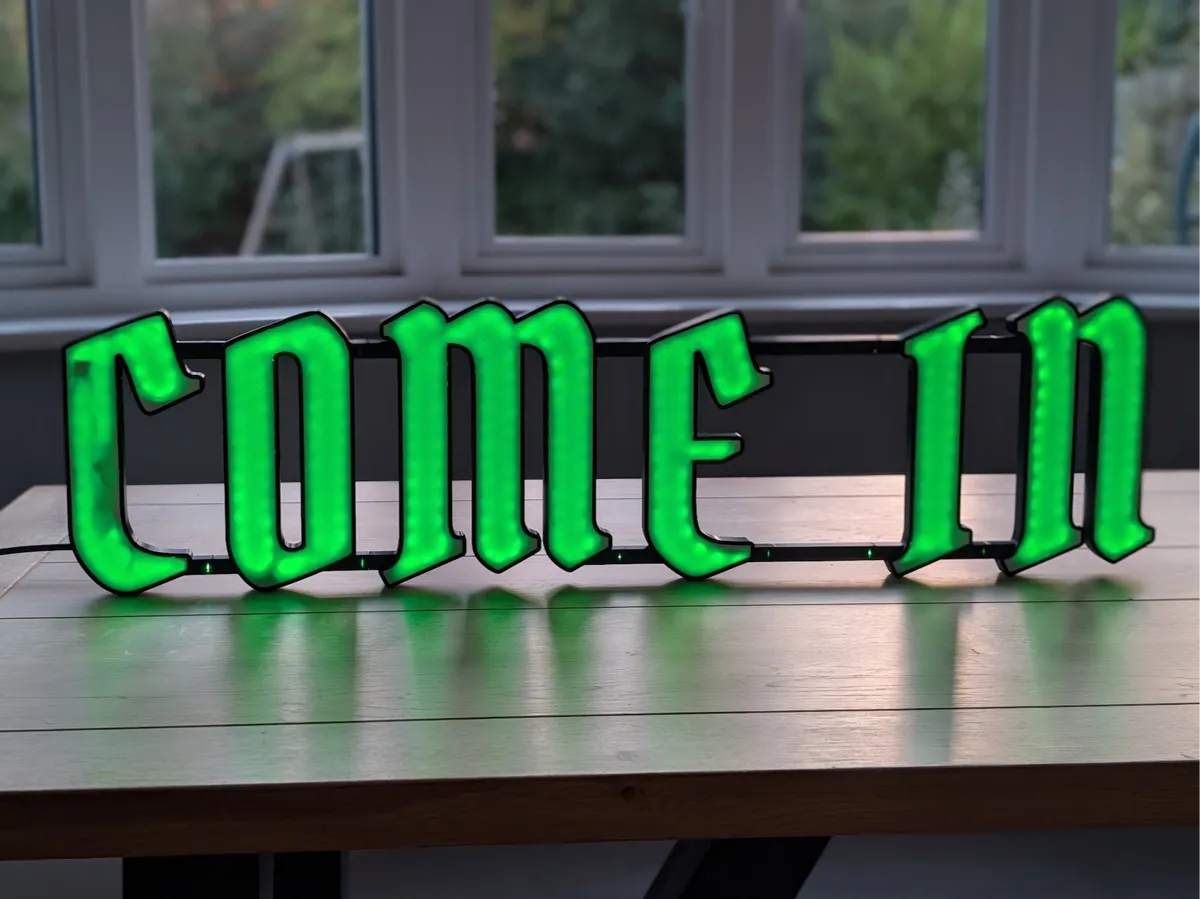 The Ultimate Parametric LED Sign Generator - Free 3D Print Model ...