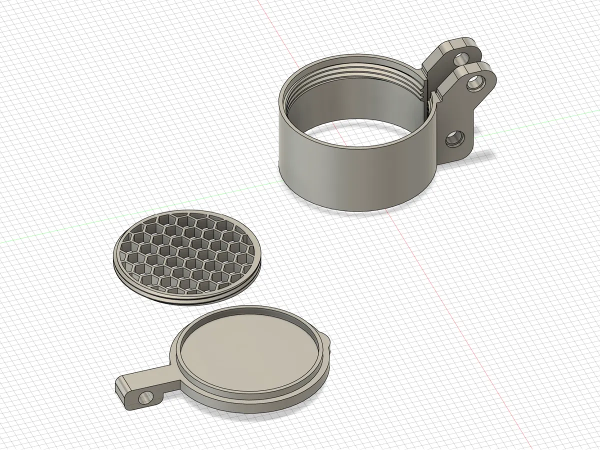 Kill Flash with lid for Scope 38mm diameter - Free 3D Print Model ...