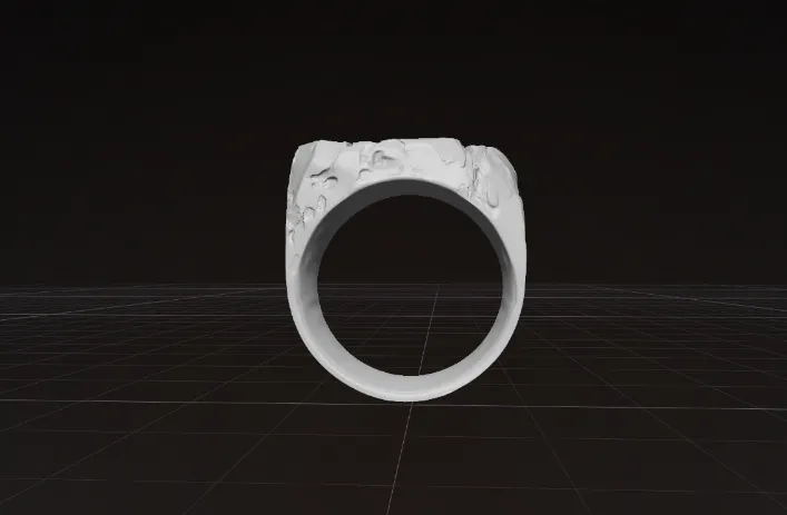 Rock Ring Personalized Ring - Free 3D Print Model - MakerWorld