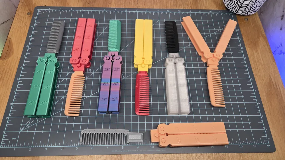 Butterfly Comb - Fully Printed - Balisong - Free 3D Print Model ...