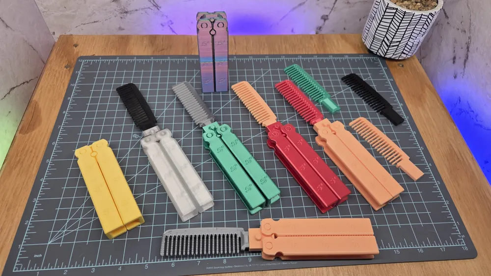 Butterfly Comb - Fully Printed - Balisong - Free 3D Print Model ...