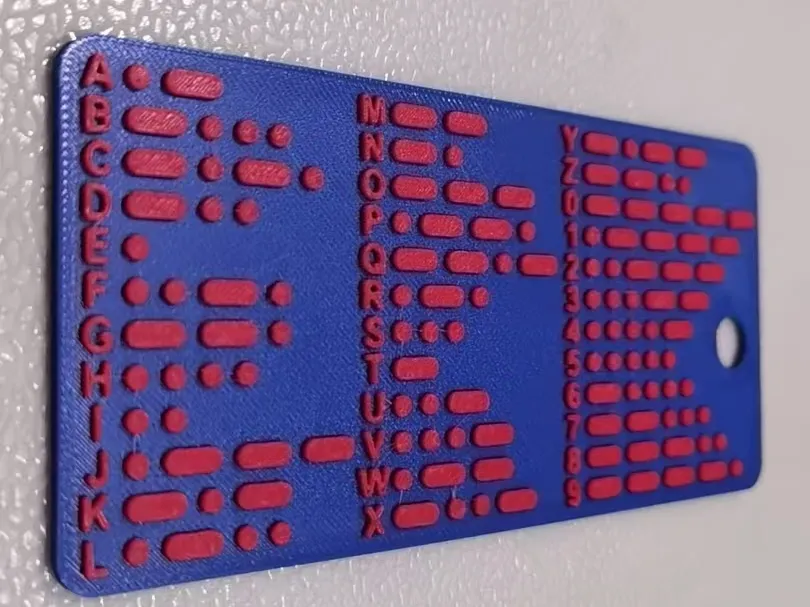 Morse Code Survival Emergency Card - Free 3D Print Model - MakerWorld
