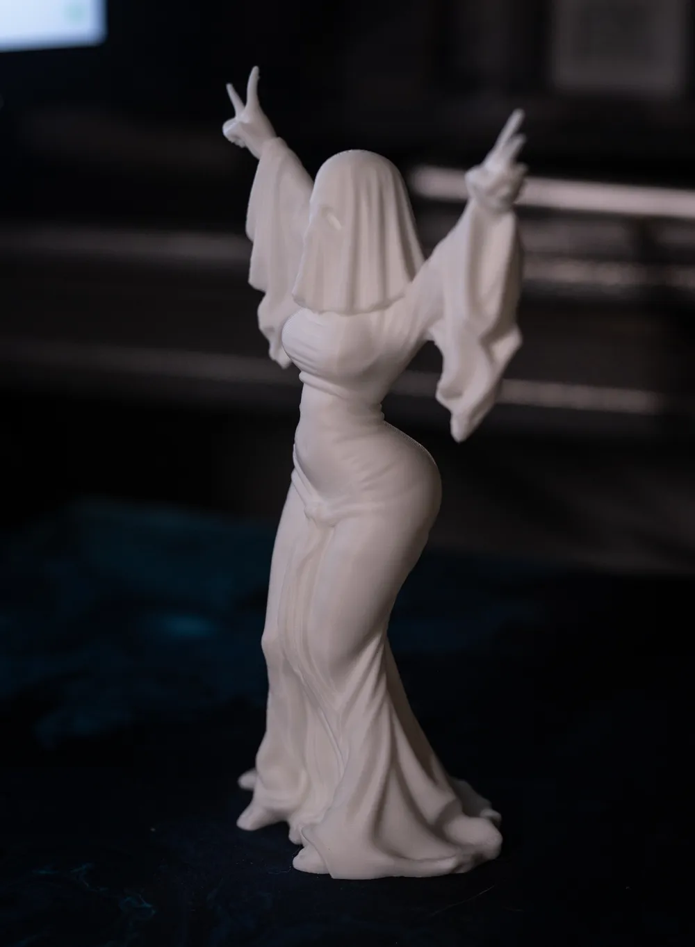 Halloween Sexy Dancing Ghost Girl Free 3d Print Model Makerworld
