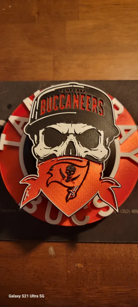 BUCS HYPE CHAIN SPINNER - Free 3D Print Model - MakerWorld