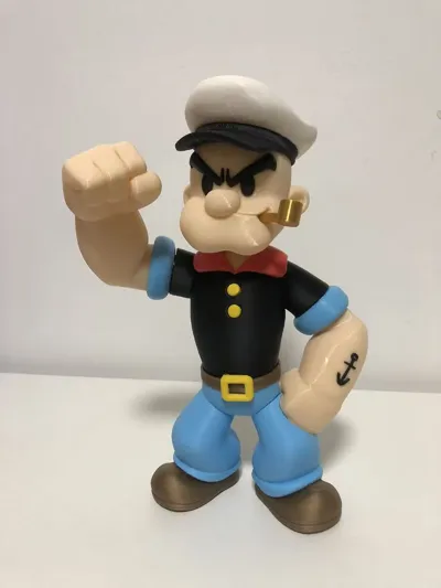 popeye-Popeye-color separated and disassembled - Free 3D Print Model ...