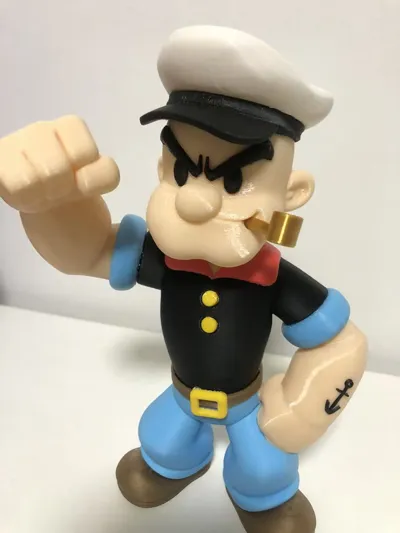 popeye-Popeye-color separated and disassembled - Free 3D Print Model ...