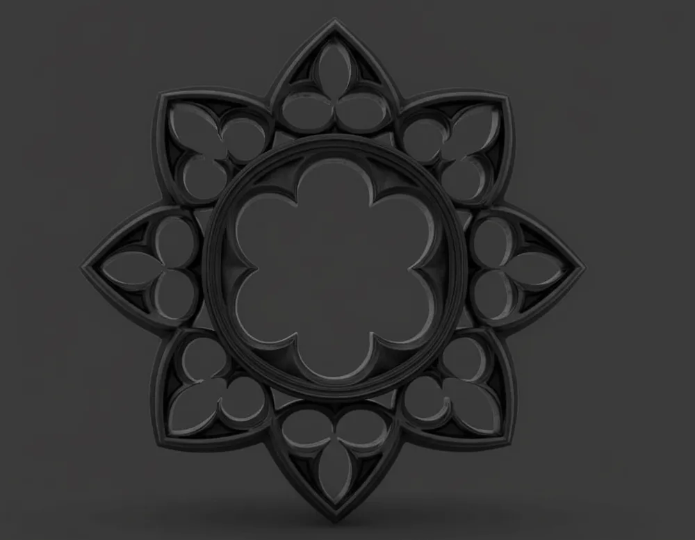 Gothic Rose Window Wall Decoration Medieval Church by o0 john titor 0o ...