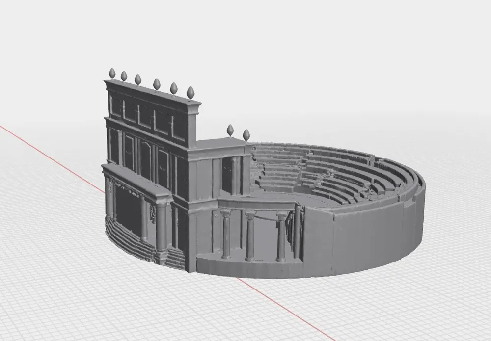 ancient stone amphitheater model - Free 3D Print Model - MakerWorld
