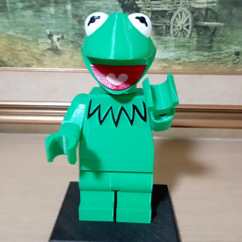 Kermit Muppets Giant Minifig - Free 3D Print Model - MakerWorld
