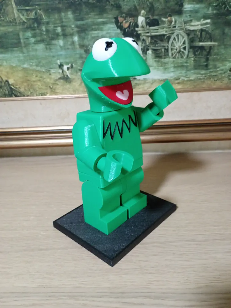 Kermit Muppets Giant Minifig - Free 3D Print Model - MakerWorld