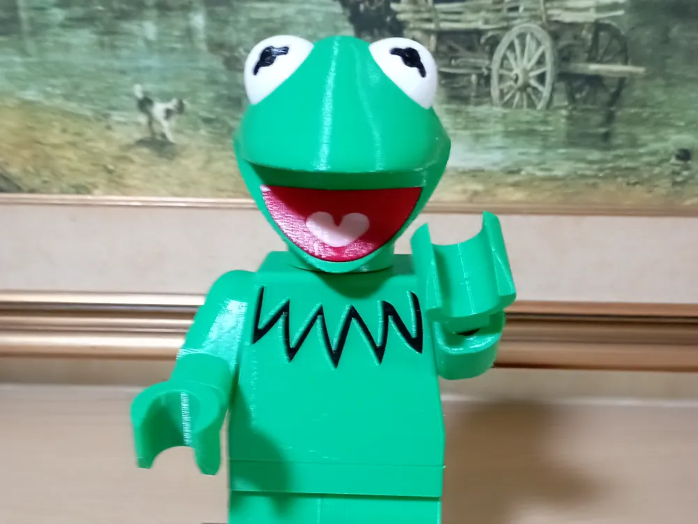 Kermit Giant Minifig Remixed by DDiego_4034528111 MakerWorld: Download Free 3D Models