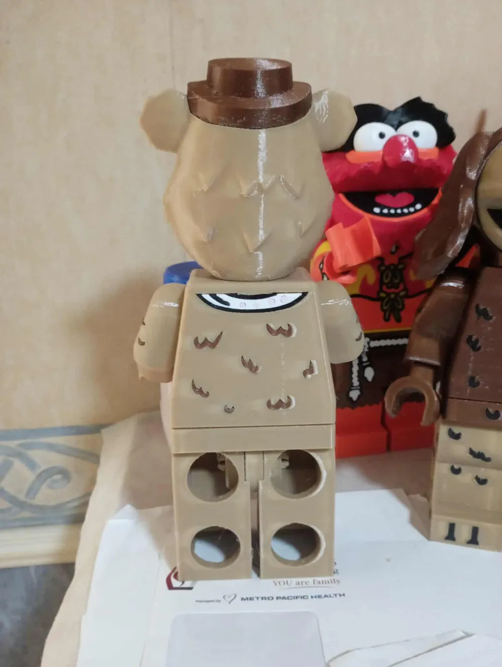 Fozzie Bear Muppets Giant Minifig No AMS - Free 3D Print Model - MakerWorld