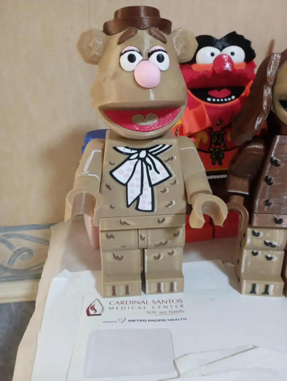 Fozzie Bear Muppets Giant Minifig No AMS - Free 3D Print Model - MakerWorld