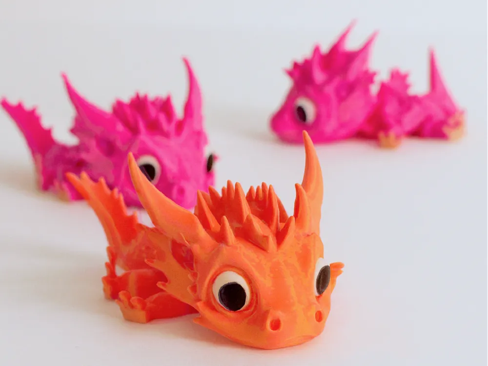 SMALL ARTICULATED DRAGON by FORJ MakerWorld: Download Free 3D Models