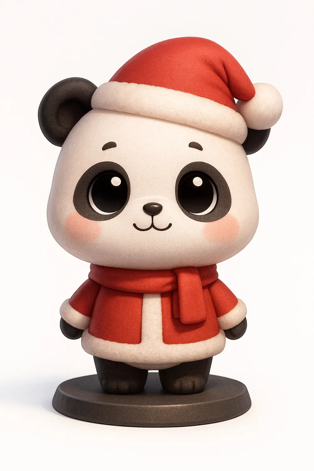 Chibi Panda Natale AI-Generated - Free 3D Print Model - MakerWorld