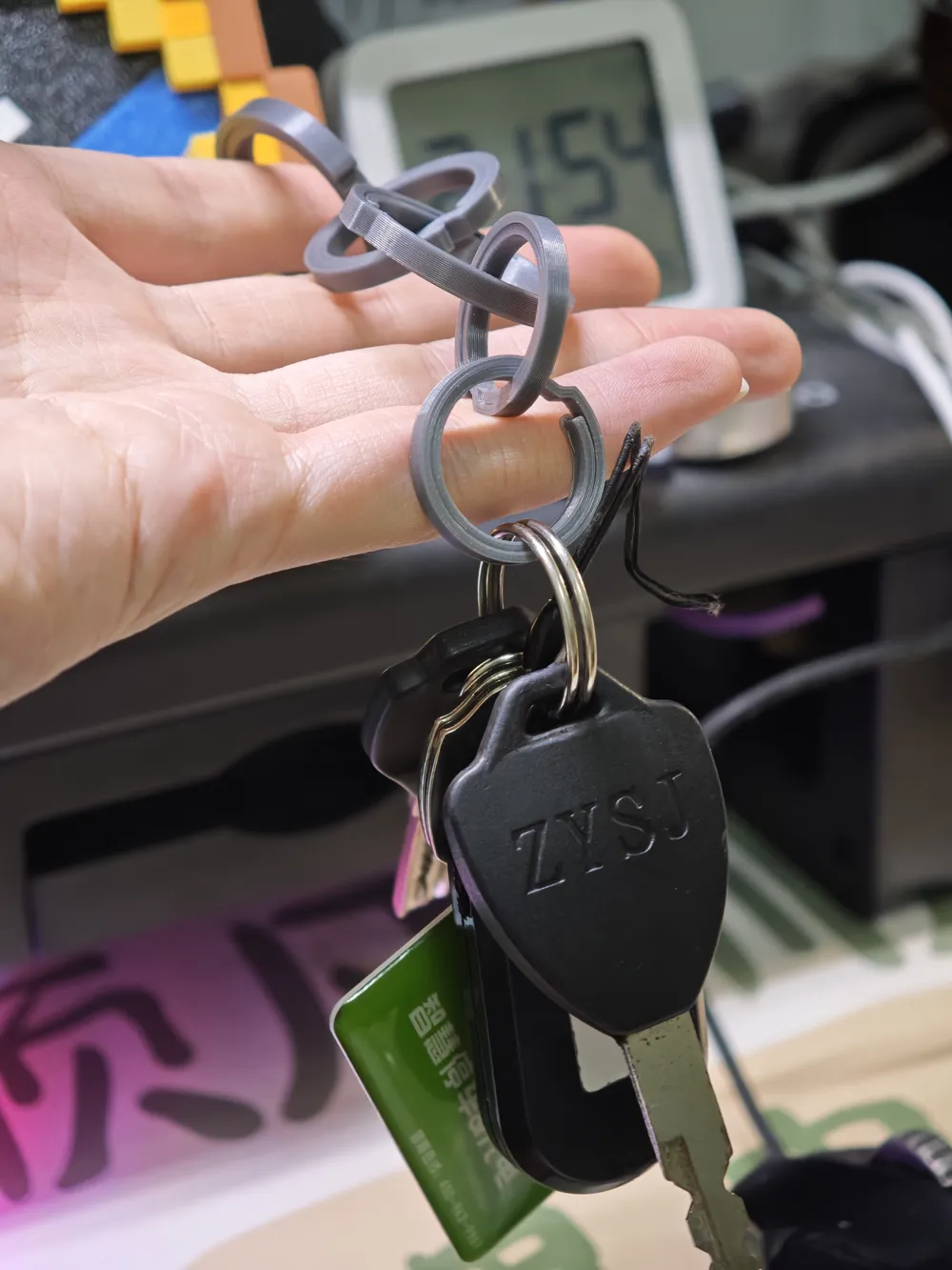2min print Simple Keychain Multi-size by Maintainer MakerWorld ...