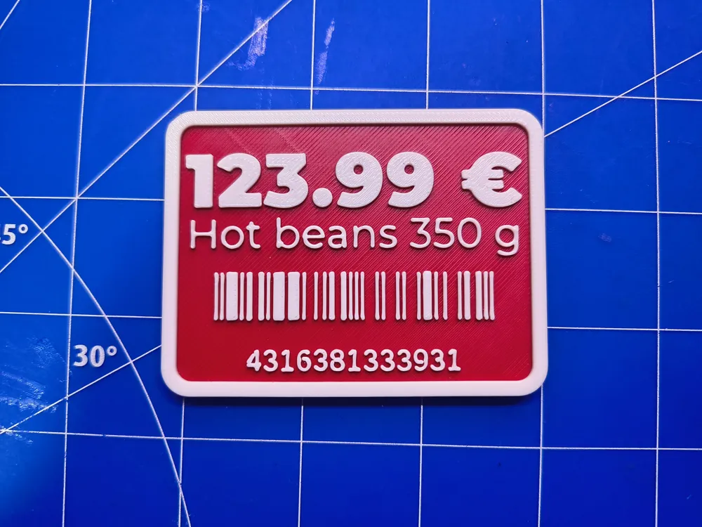 Parametric Price Tag Generator – Currency Barcode - Free 3D Print Model ...