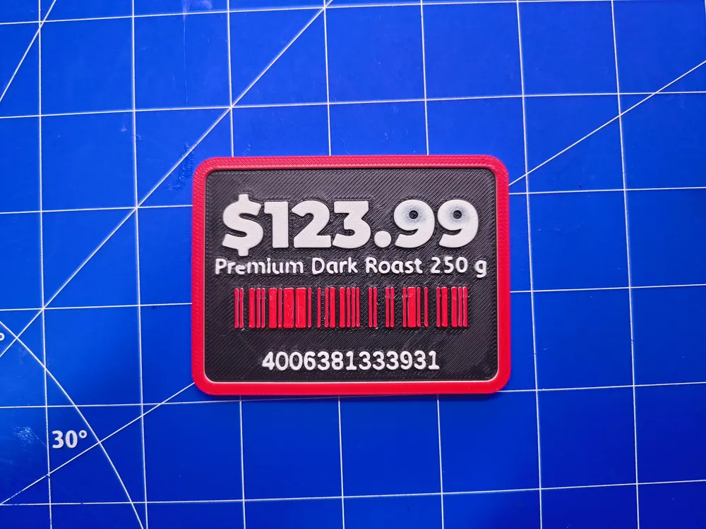 Parametric Price Tag Generator – Currency Barcode - Free 3D Print Model ...