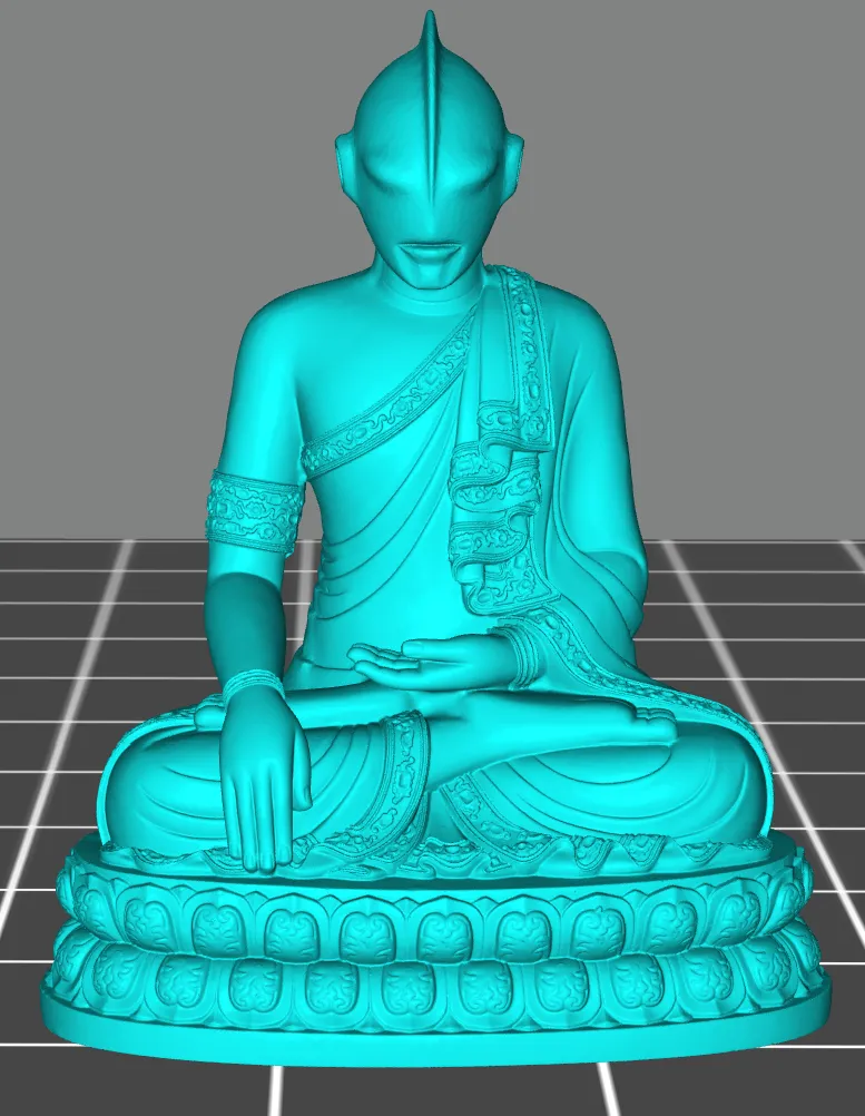 M78 Ultra Light Buddha - Free 3D Print Model - MakerWorld