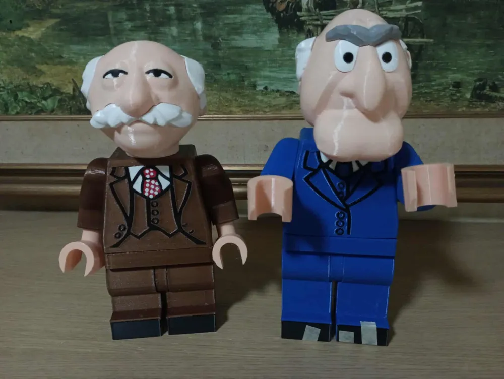 Statler Muppets Giant Minifig No AMS - Free 3D Print Model - MakerWorld
