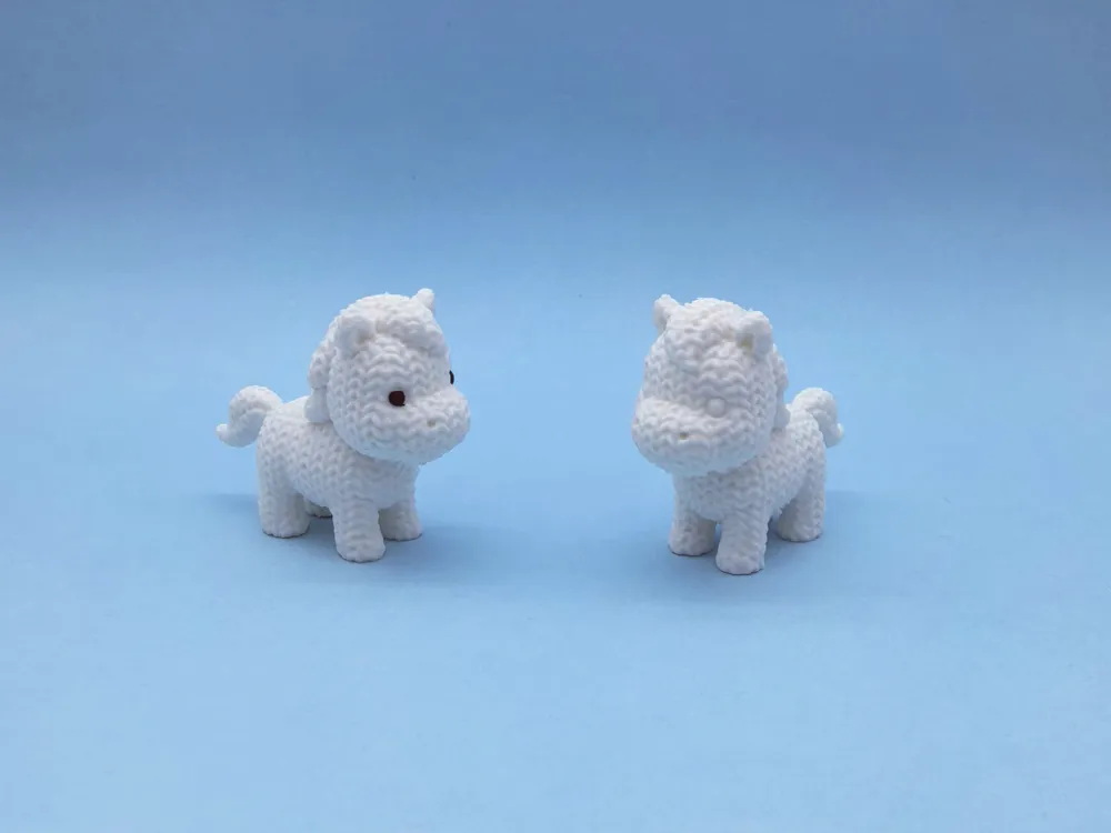 Ranch Story & Cute Pony (Knitted) - Free 3D Print Model - MakerWorld