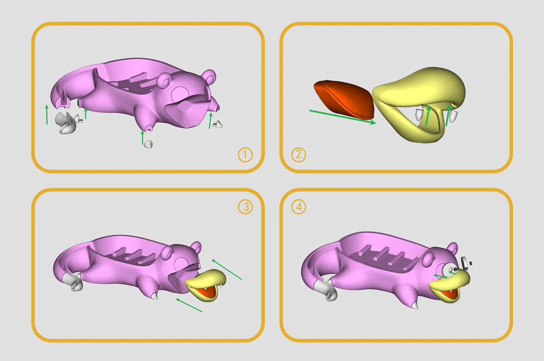 Slowpoke soap dish/drain box - Free 3D Print Model - MakerWorld