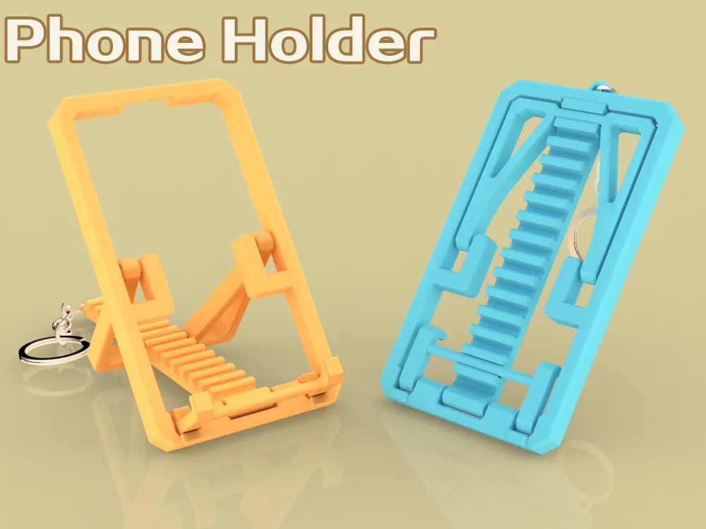 Folding Phone Stand Keychain - Free 3D Print Model - MakerWorld