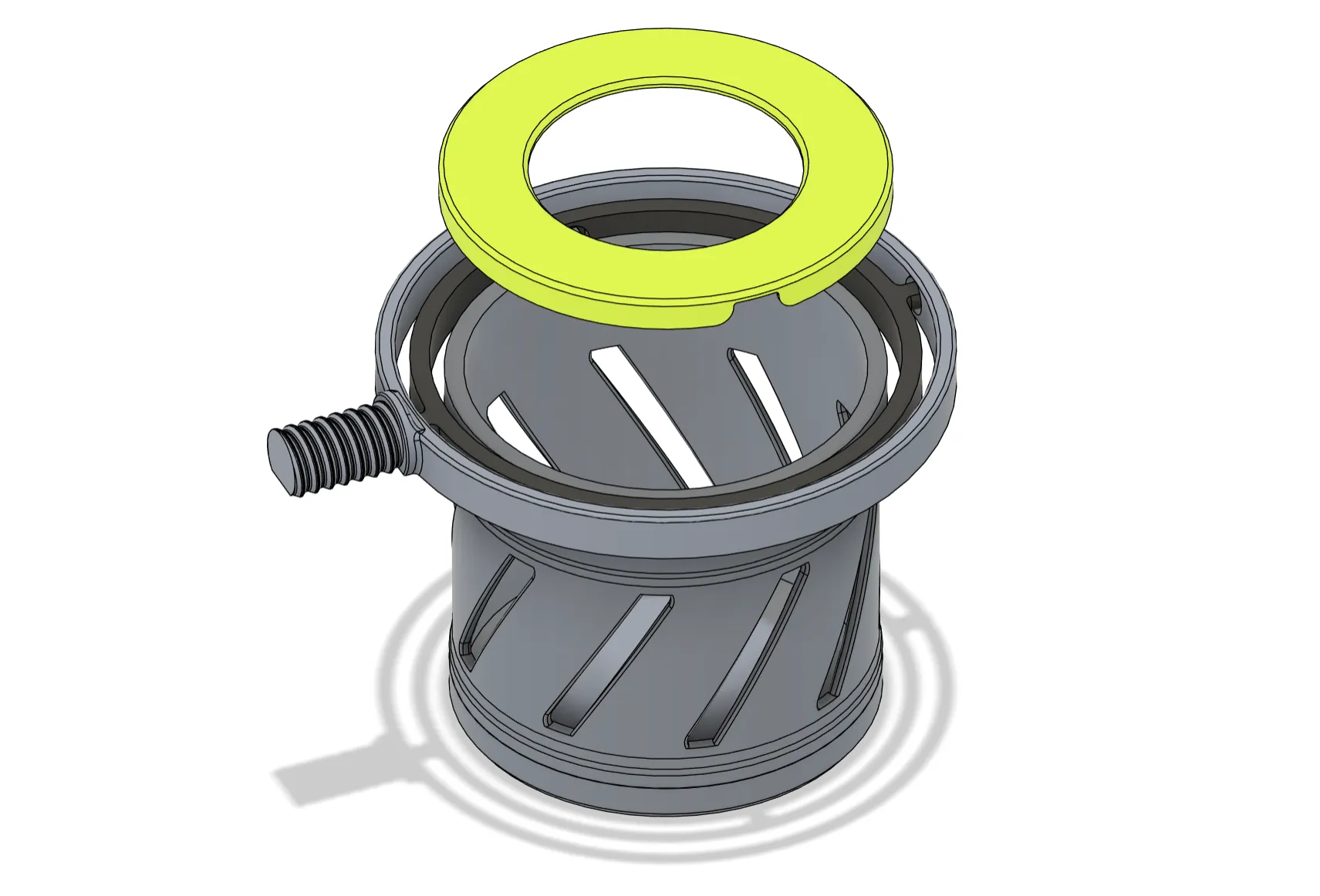 Parametric Cup Holder for Strollers, Scooters... - Free 3D Print Model ...