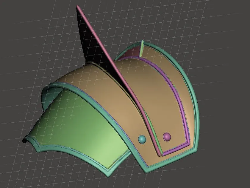 THIN Crest Pauldron – Fantasy Shoulder Armor - Free 3D Print Model ...