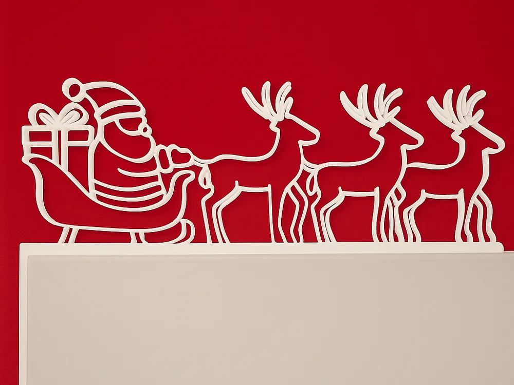 Christmas Sleigh with Reindeer - Free 3D Print Model - MakerWorld