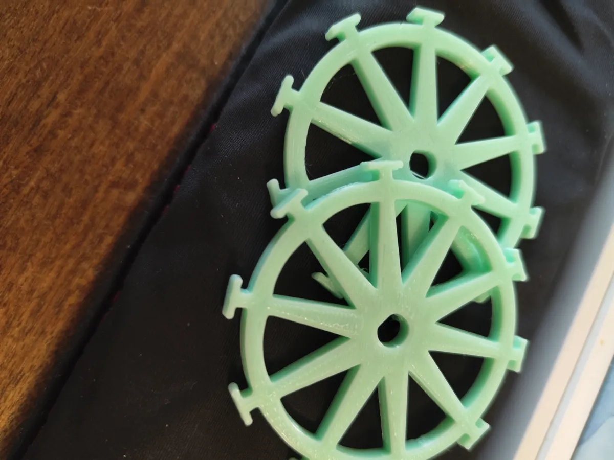 FTC Rubber band intake wheel + d-shaft connector - Free 3D Print Model ...