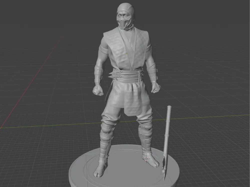 Life-Size Sub-Zero (Mortal Kombat 11) - Free 3D Print Model - MakerWorld