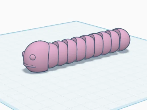 articulated worm - Free 3D Print Model - MakerWorld