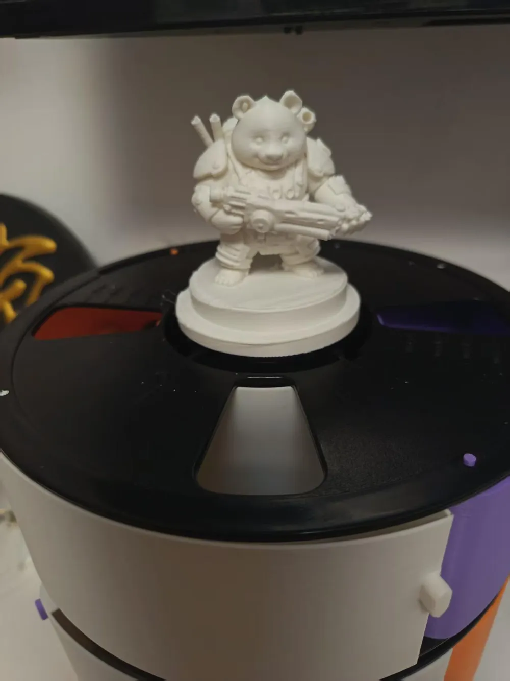 Red Armored Panda Warlord and Filament Spool Cover - Free 3D Print ...