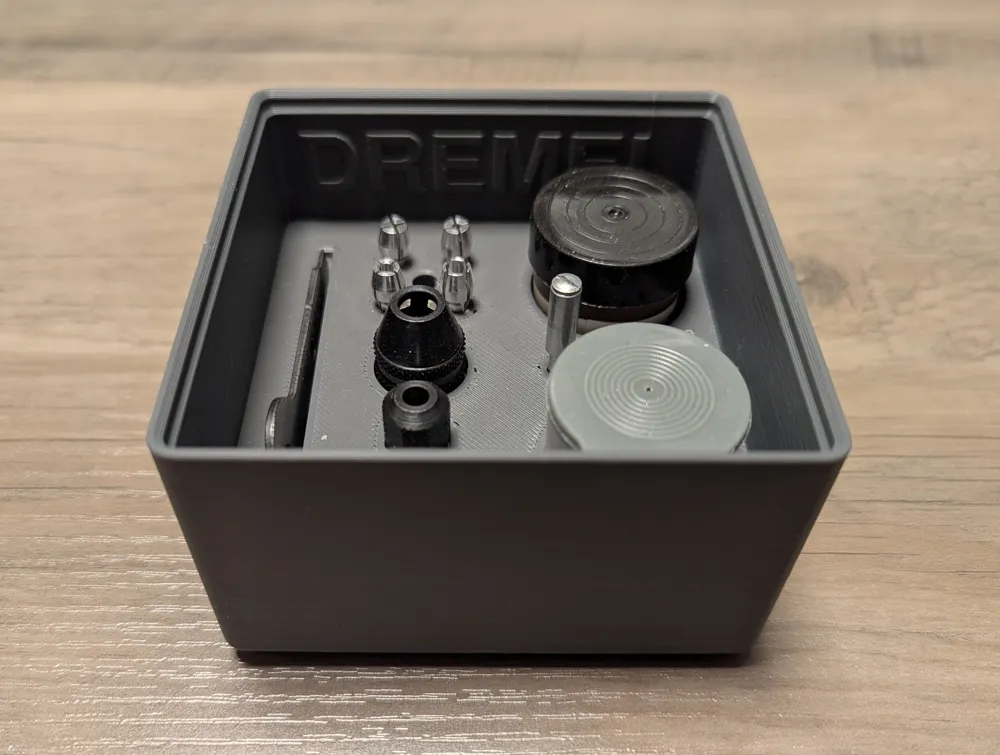 Gridfinity stackable bins for Dremel accessories - Free 3D Print Model ...