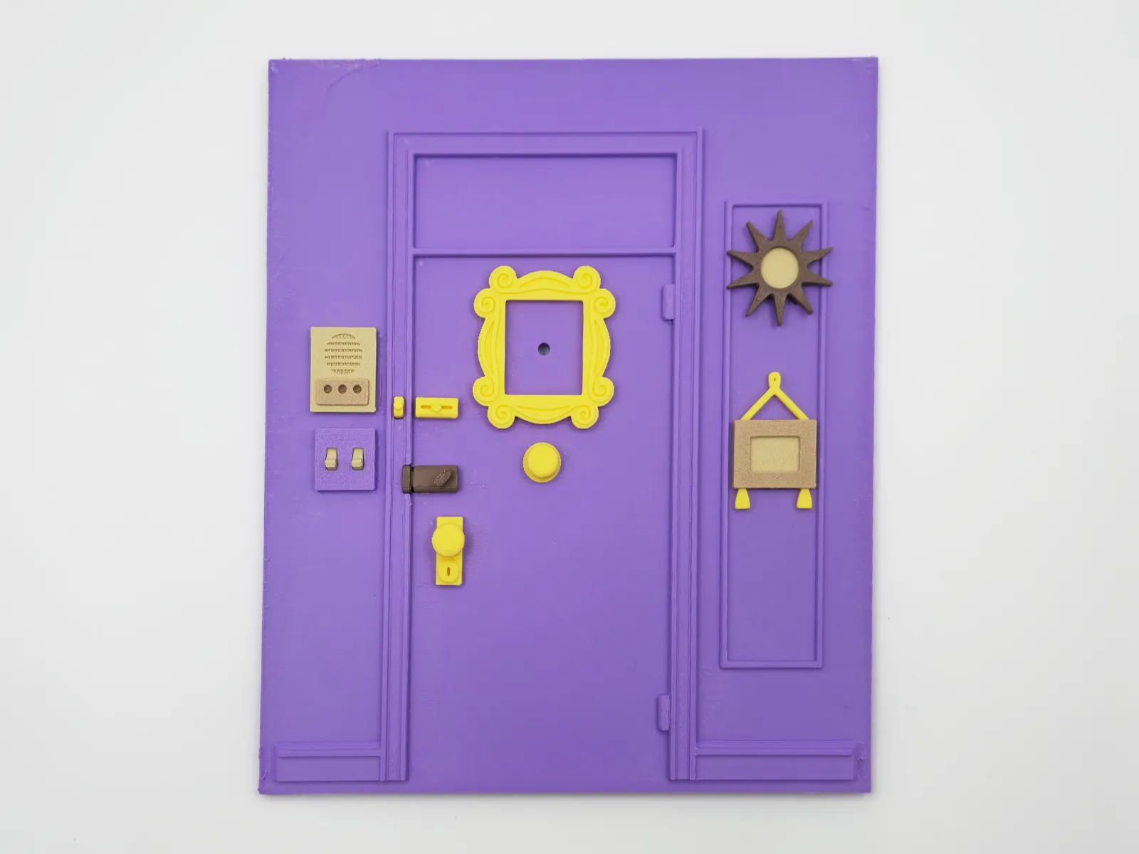 Monica's purple door - Friends themed key holder - Free 3D Print Model ...