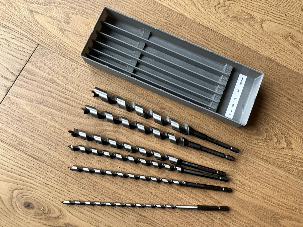 Auger Bit Set Organizer – Gridfinity 6×2 Holder - Free 3D Print Model ...