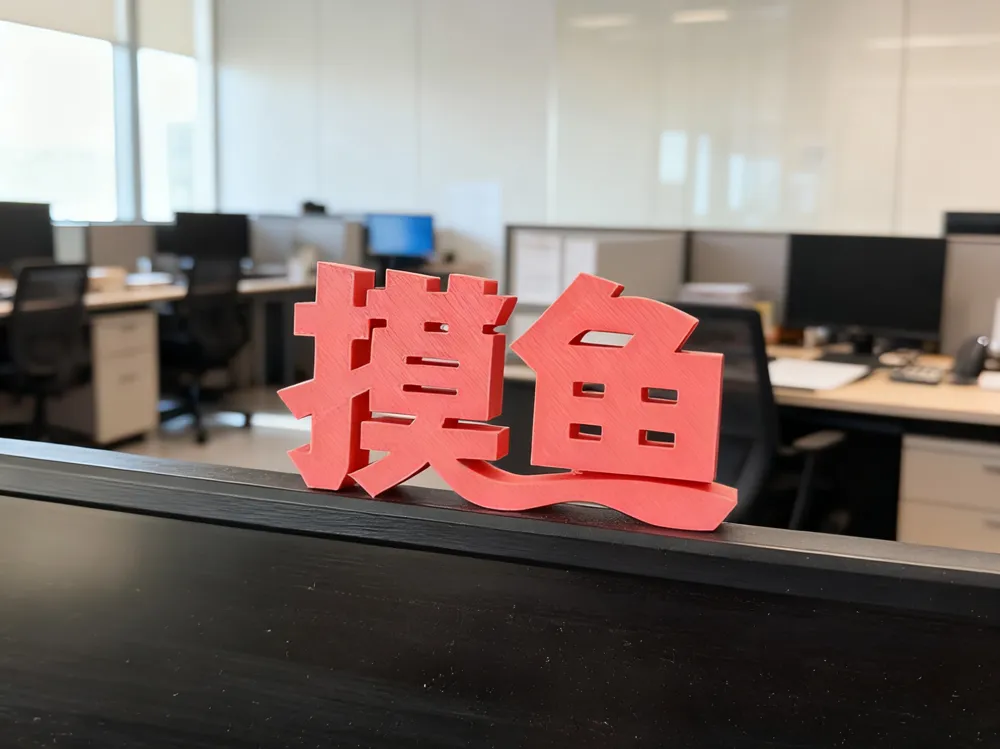 Slacking Off 3D Creative Text Desk Decor Quirky Office Ornament Funny ...