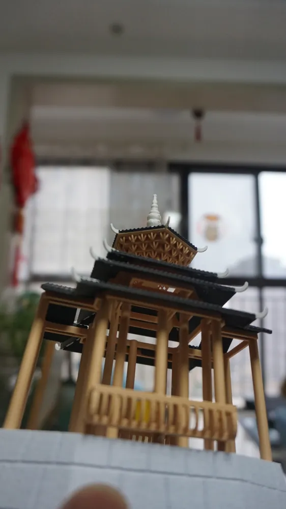 Dong Village Wind and Rain Bridge Main Middle Section Model Ornament by ...